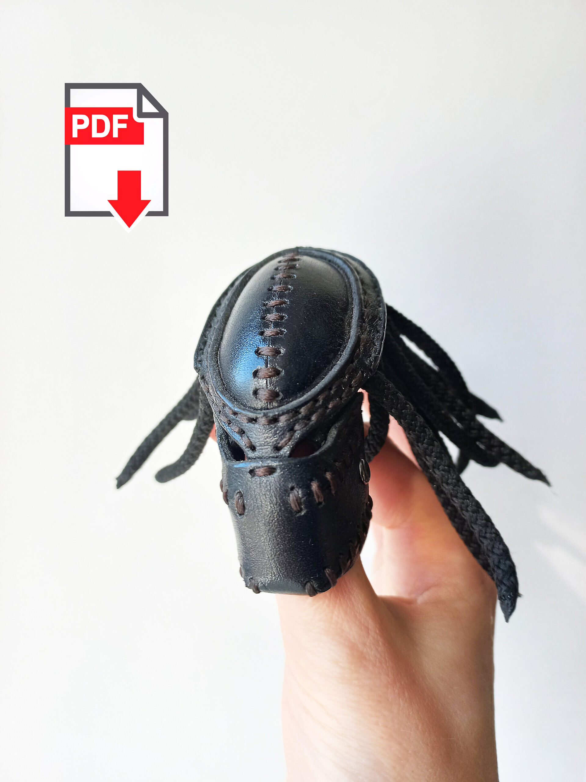 Выкройка брелока «Хищник»/ Pattern PDF leather Keychain ring «Predator ...