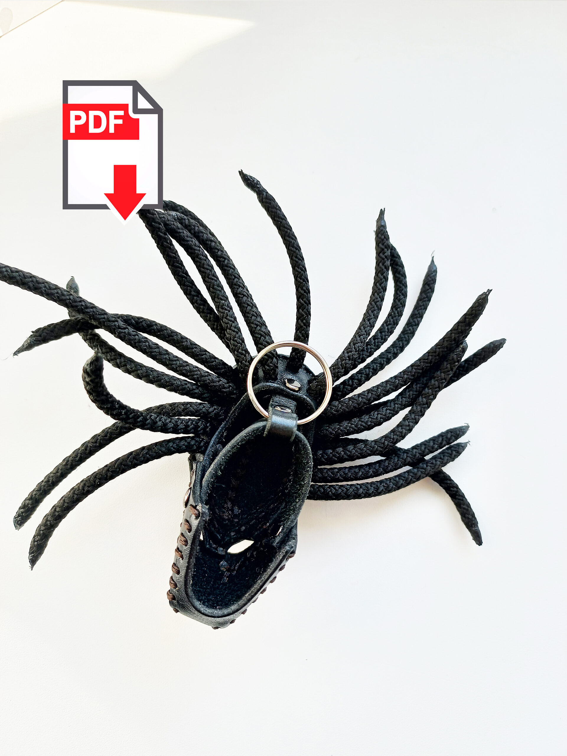 Выкройка брелока «Хищник»/ Pattern PDF leather Keychain ring «Predator ...